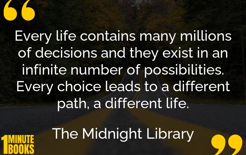 The Midnight Library Summary » 1MinuteBooks.com The Midnight Library Summary » 1MinuteBooks.com